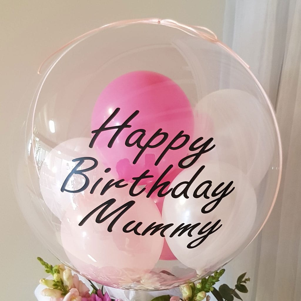 Balloon Flower Box | Samuel Art Flower - Flower Delivery Brisbane